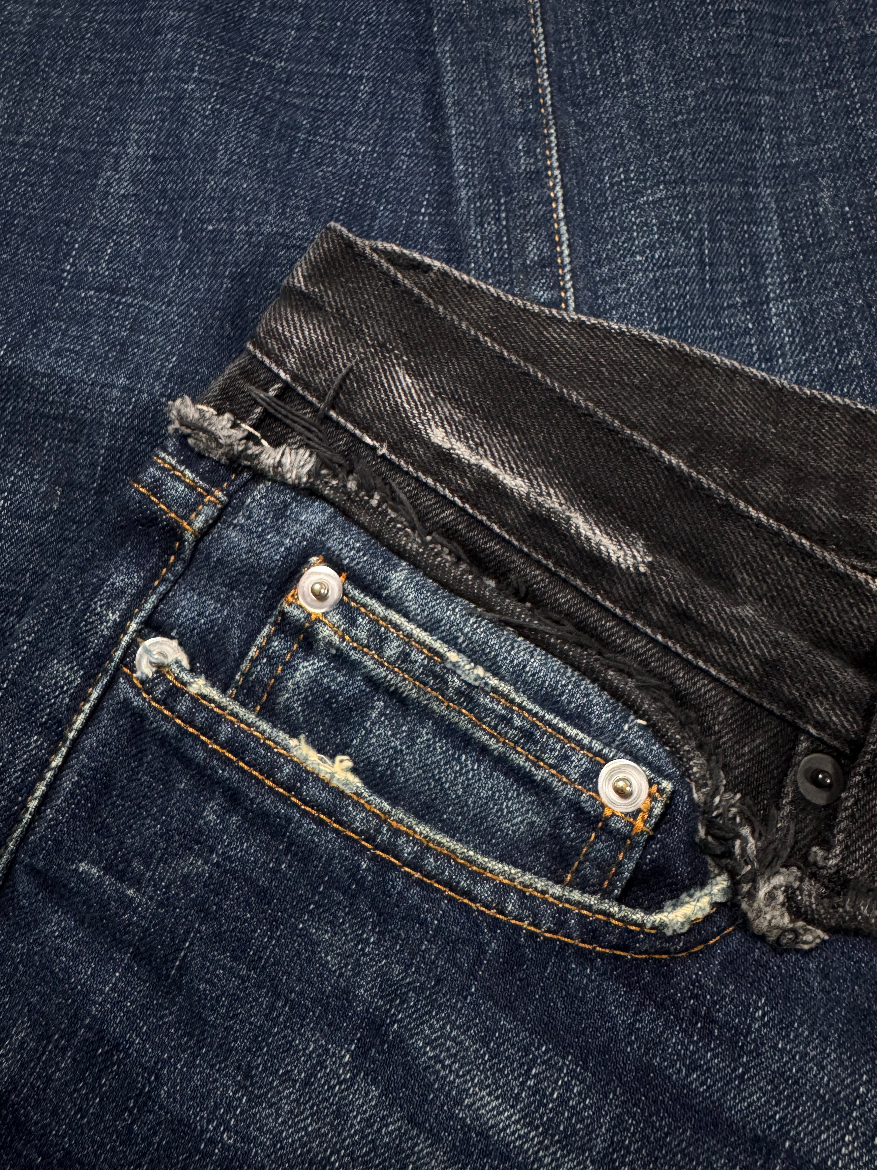 AW06 Dior Homme “These Grey Days” Heidi Slimane Cummerbund Denim