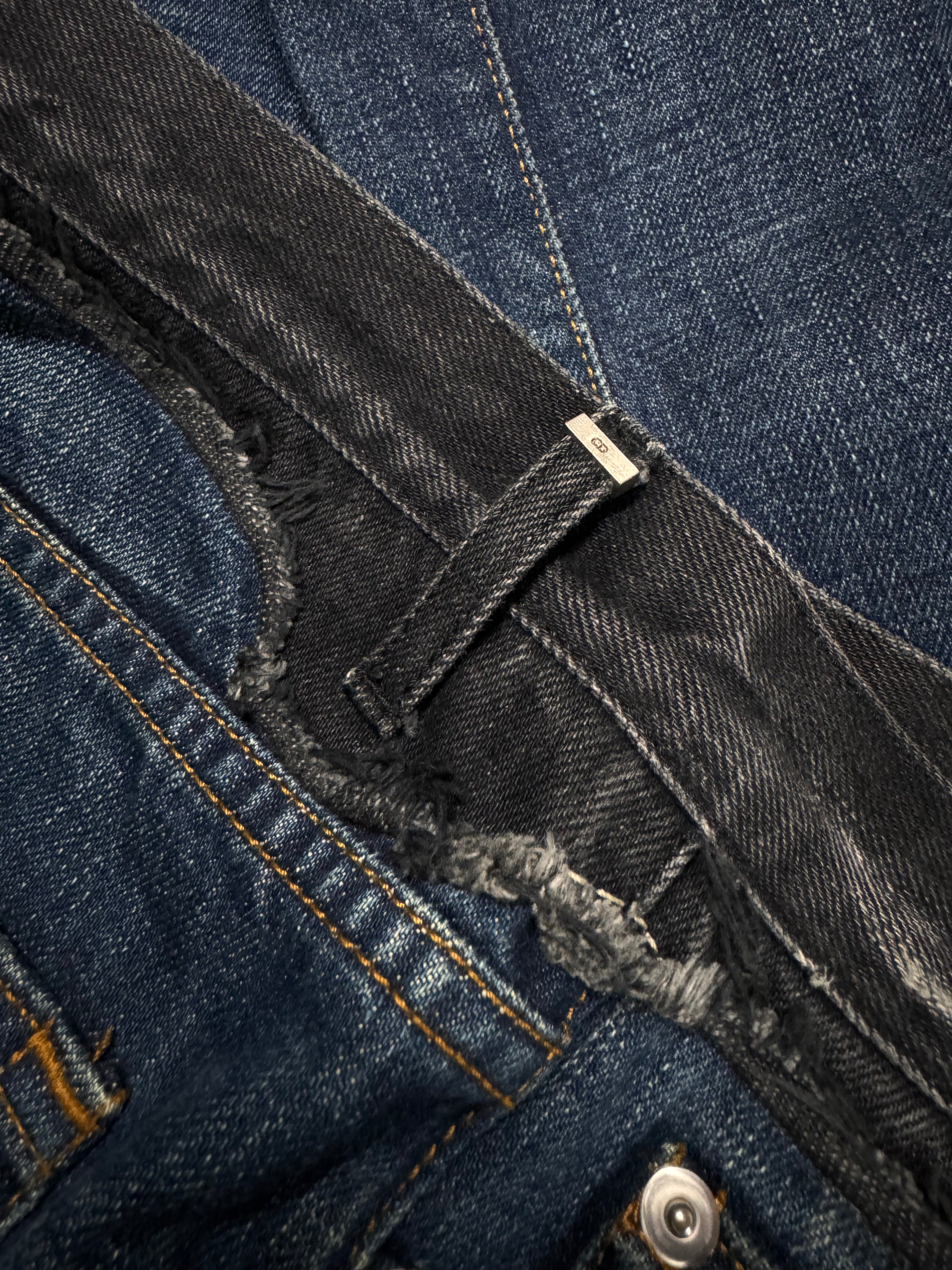 AW06 Dior Homme “These Grey Days” Heidi Slimane Cummerbund Denim